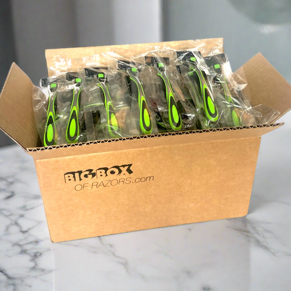 400 Box of Premium Six Blade Razors - Luxury Stainless Steel Quality A ...