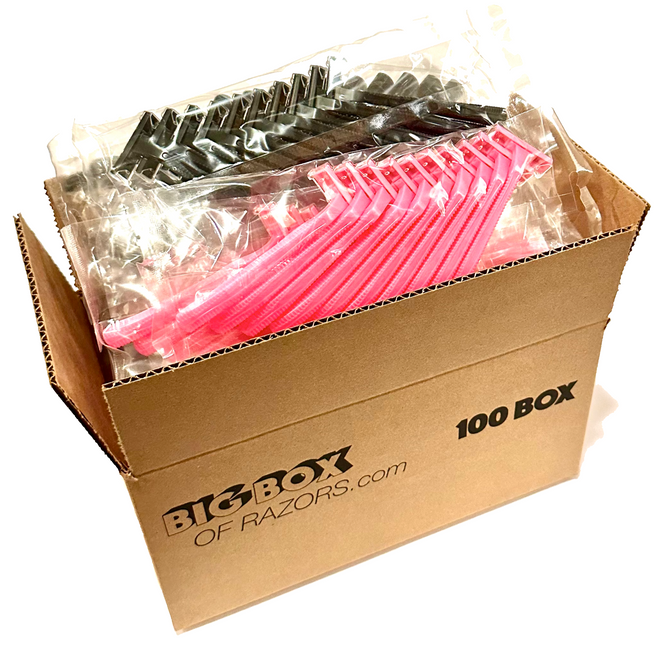 Big Box of Razors | Premium Quality Bulk Disposable Razor Supplies